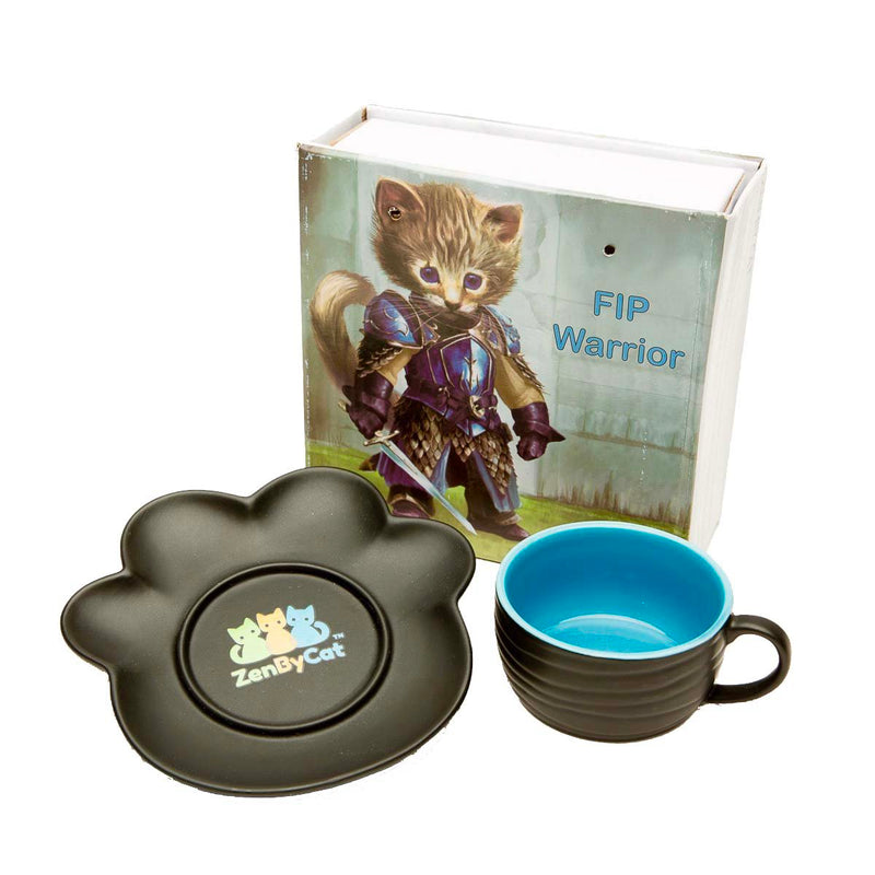 FIP Warrior T-Cup & Saucer (*free with $200 in donations) – ZenByCat